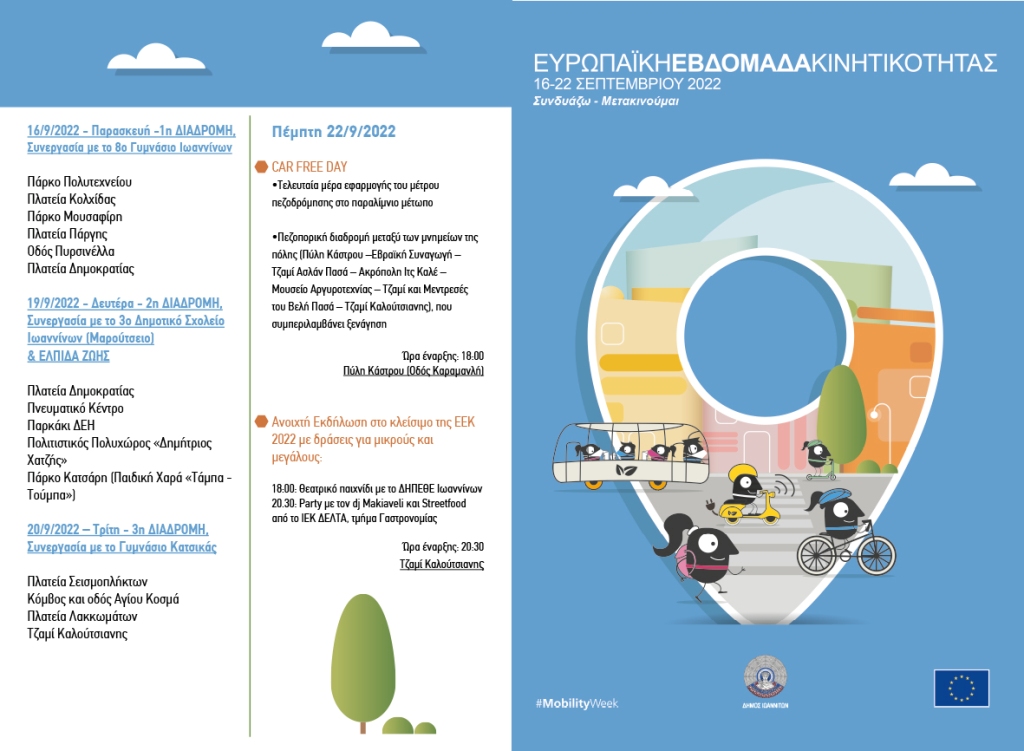 Ευρωπαϊκή εβδομάδα κινητικότητας στο Δήμο Ιωαννιτών - NEOI AΓΩΝΕΣ ΗΠΕΙΡΟΥ